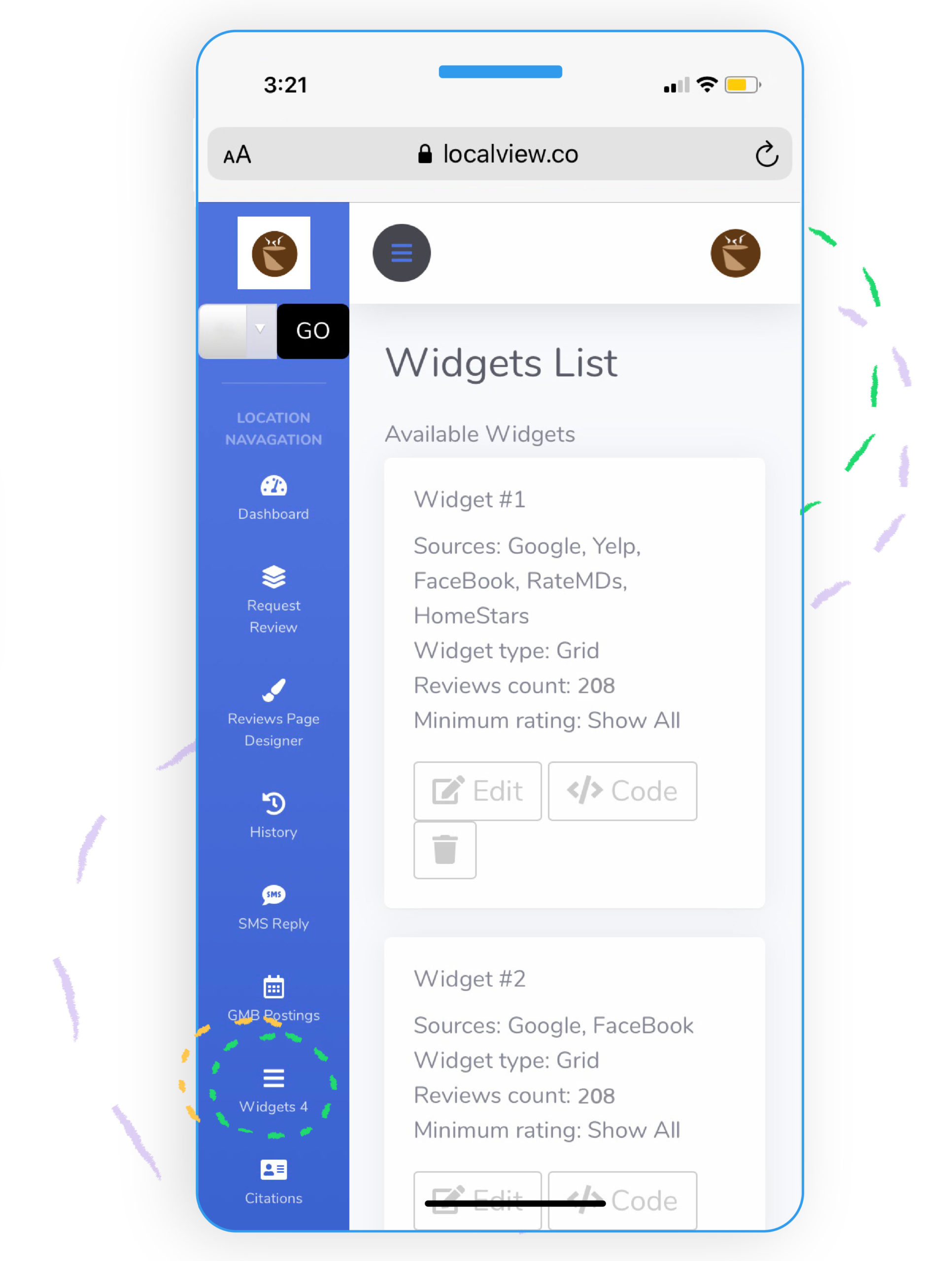 Display Reviews On Your Website | Reviews Widget - Local View